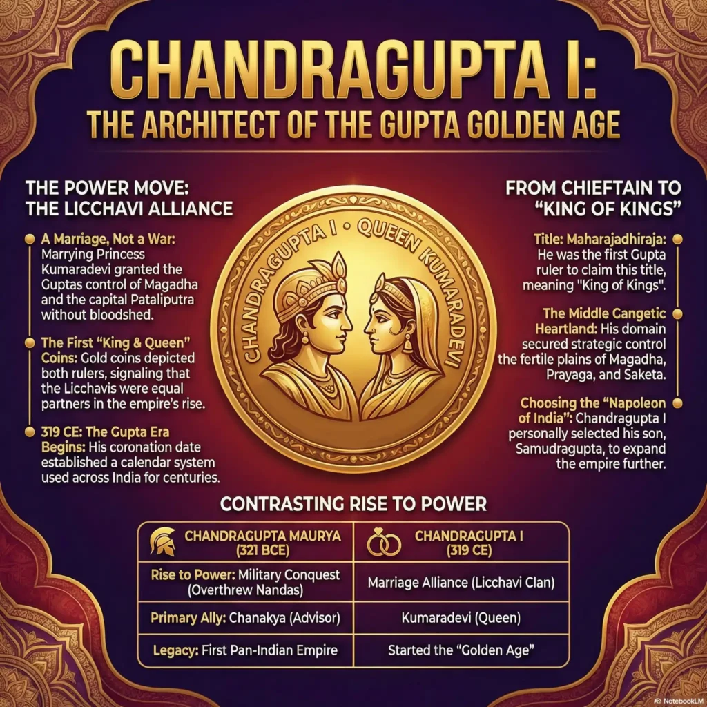 Reign of Chandragupta I 319-335 CE: Rise of Gupta Empire