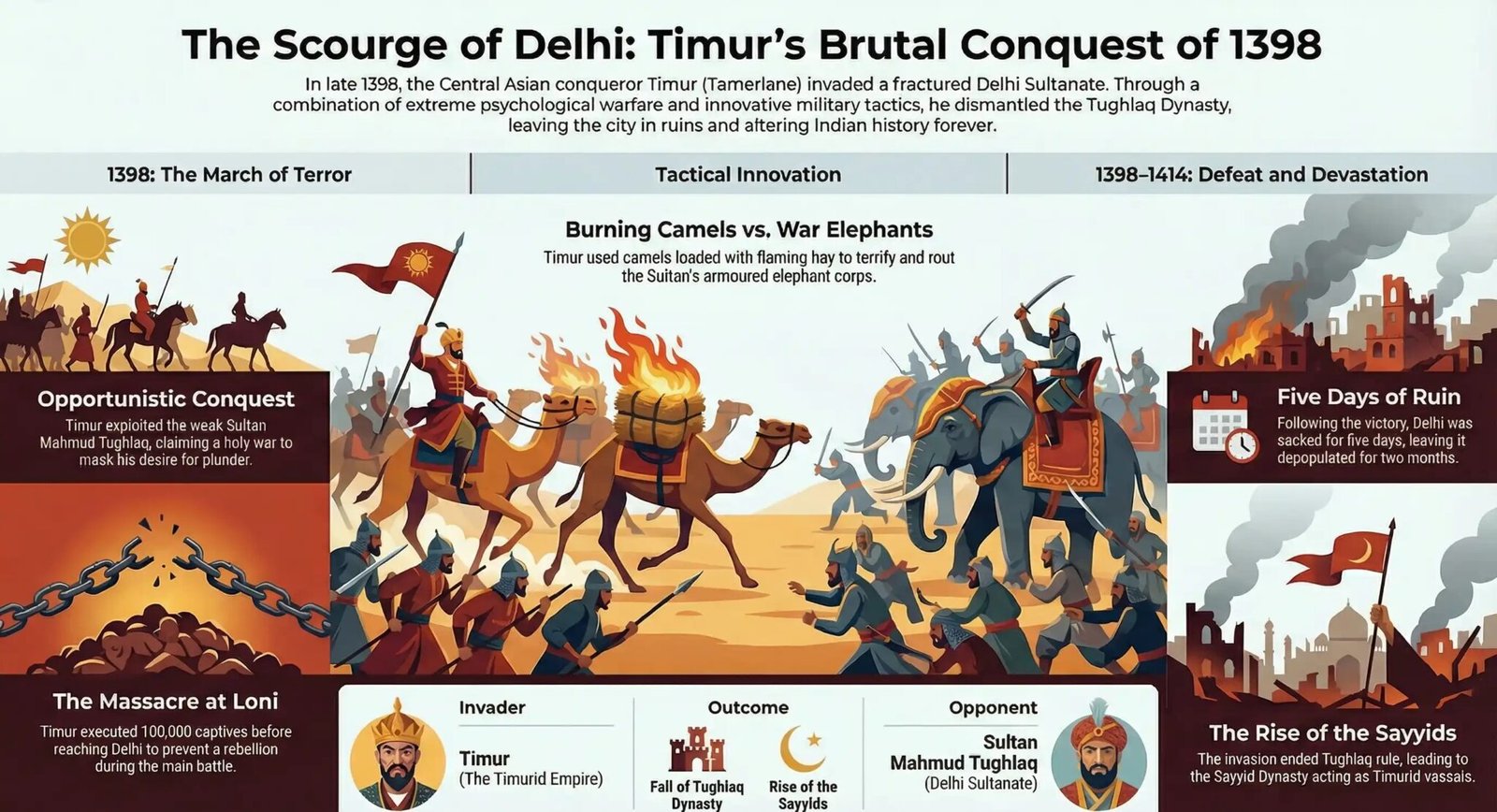 Timur's Invasion of Delhi 1398: Massacre That Shook India