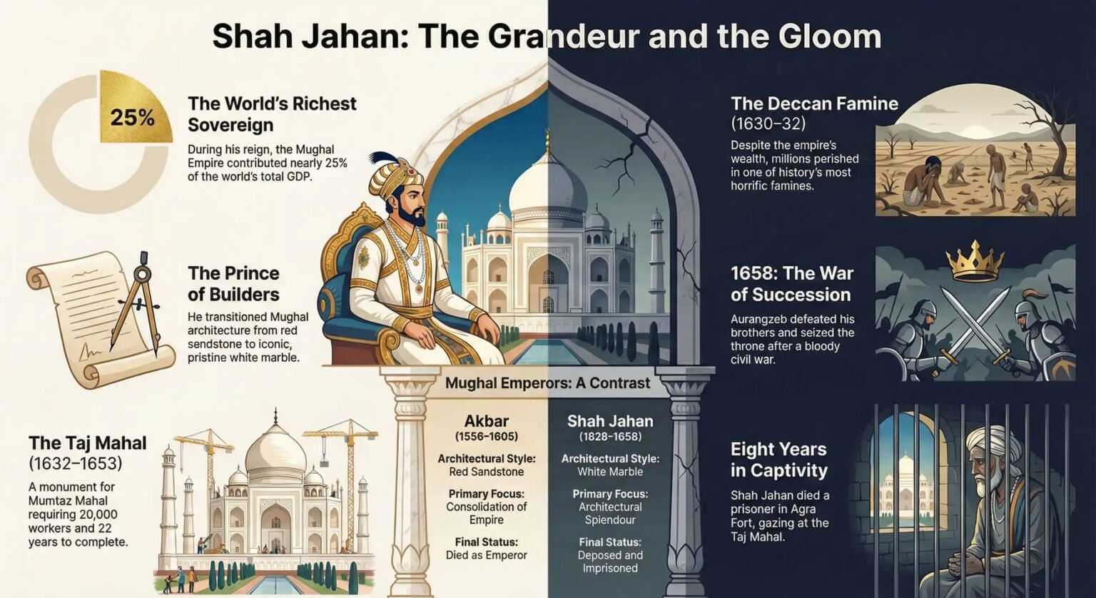 Reign of Shah Jahan 1628-1658: The Golden Age of Mughal Architecture