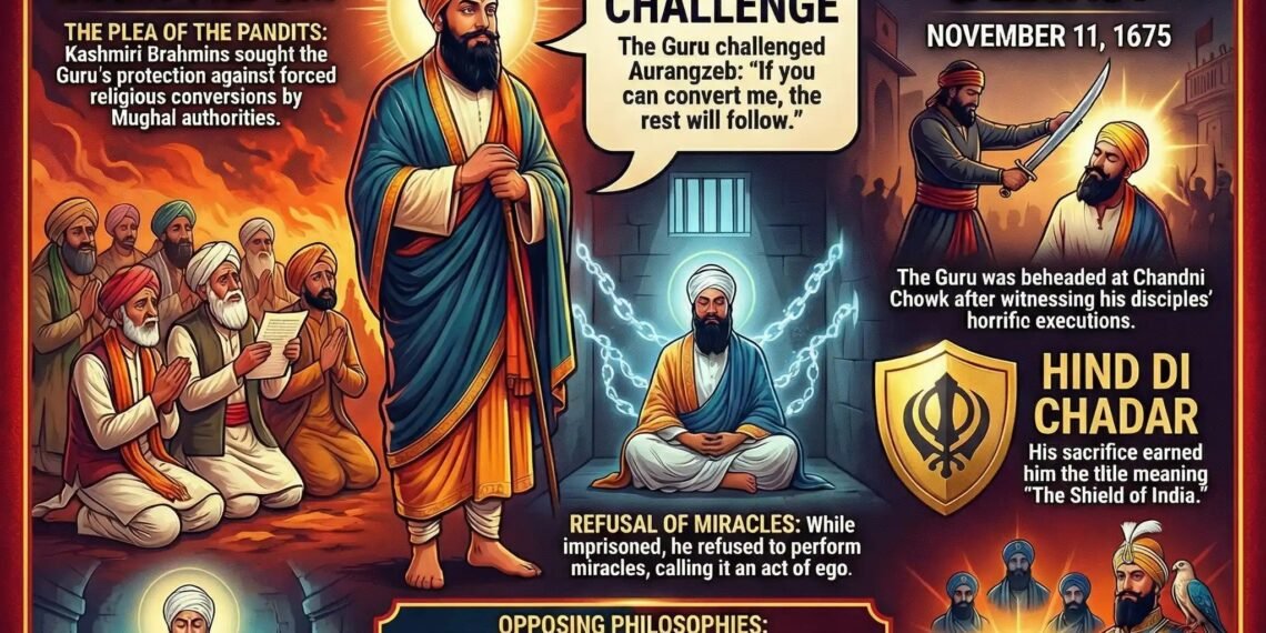 The Martyrdom of Guru Tegh Bahadur: Sacrifice for Rights