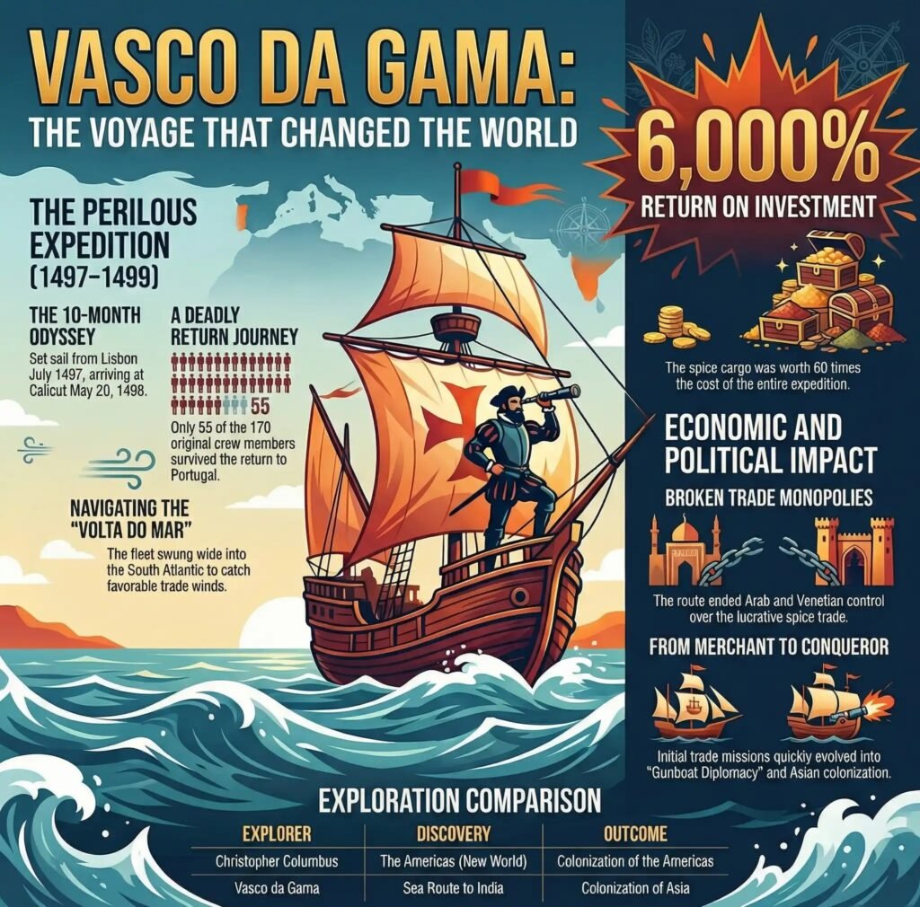 Vasco da Gama Reaches India 1498: The World-Changing Voyage