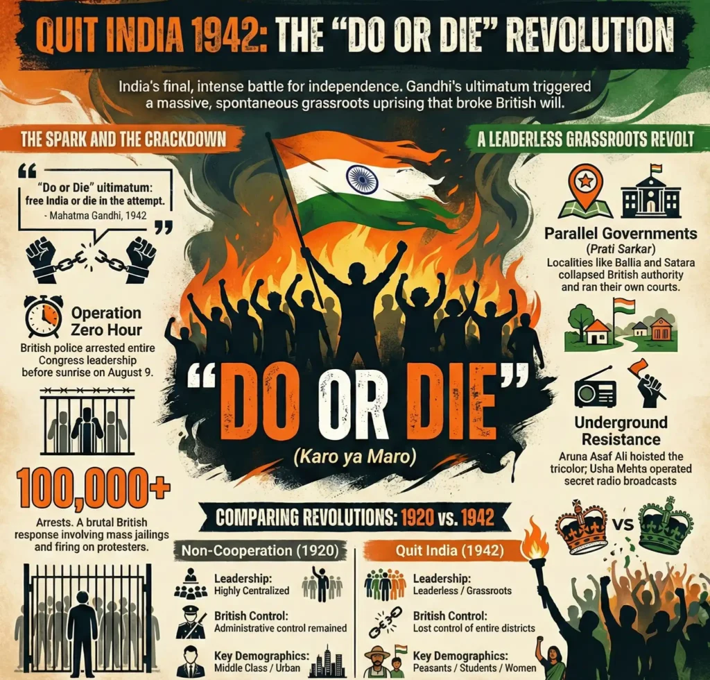 Quit India Movement 1942: The Revolution That Shook the Empire