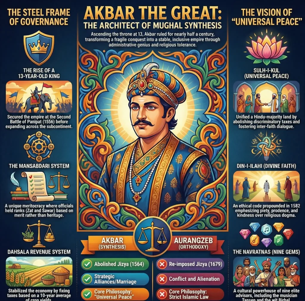 Reign of Akbar 1556-1605: The Golden Age of the Mughal Empire