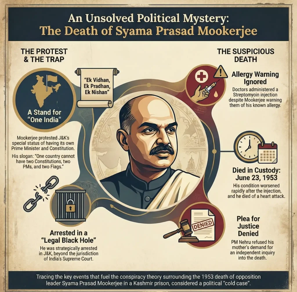Syama Prasad Mookerjee Death Mystery: A 1953 Cold Case