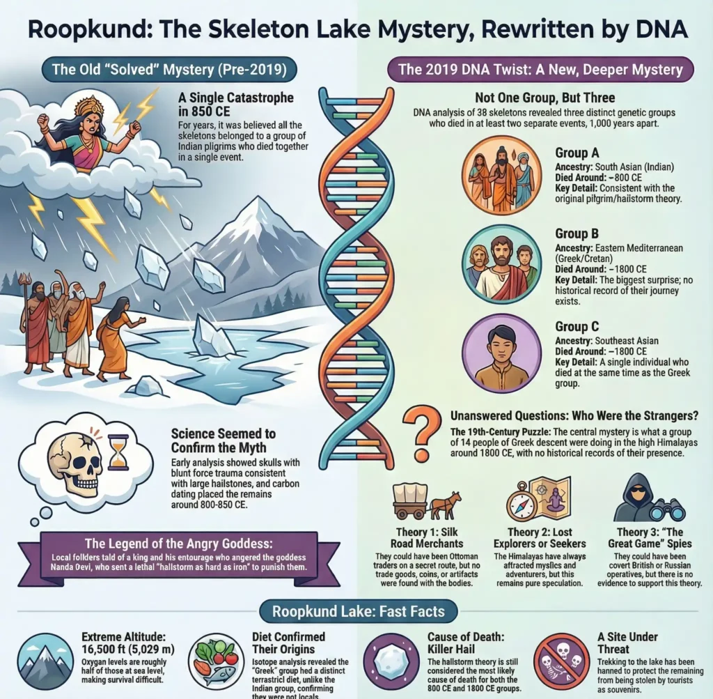 Roopkund Skeleton Lake Mystery: Case of the Himalayan Greeks