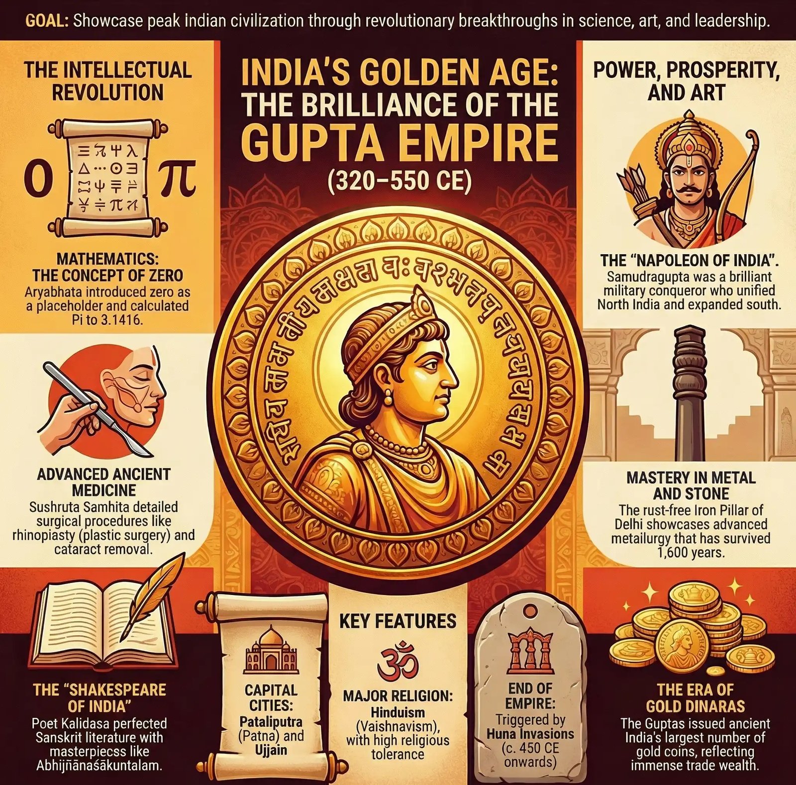 Gupta Empire 320-550 CE: The Golden Age of Science and Art