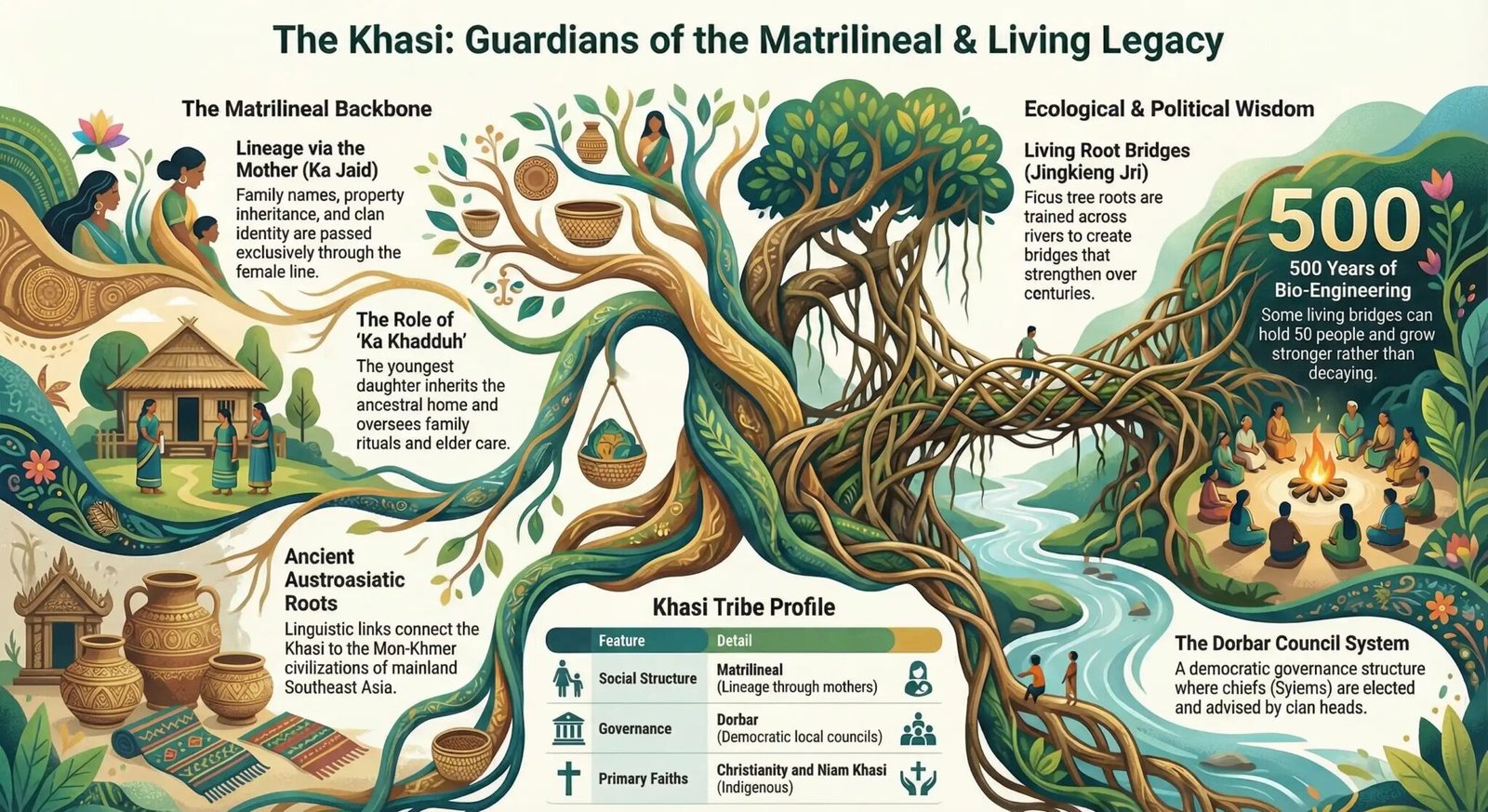 History of the Khasi Tribe: Meghalaya's Ancient People